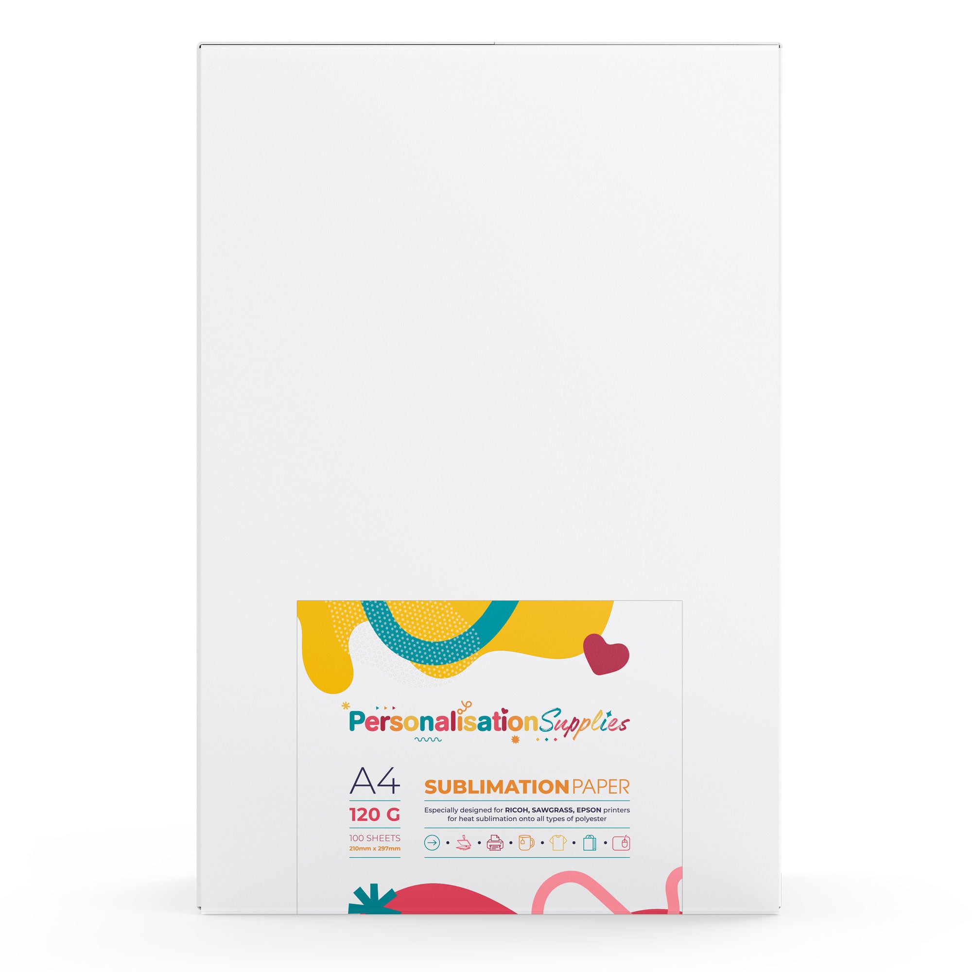 PS Sublimation Paper 100 Sheets - A4 120G – Dye Sublimation Store