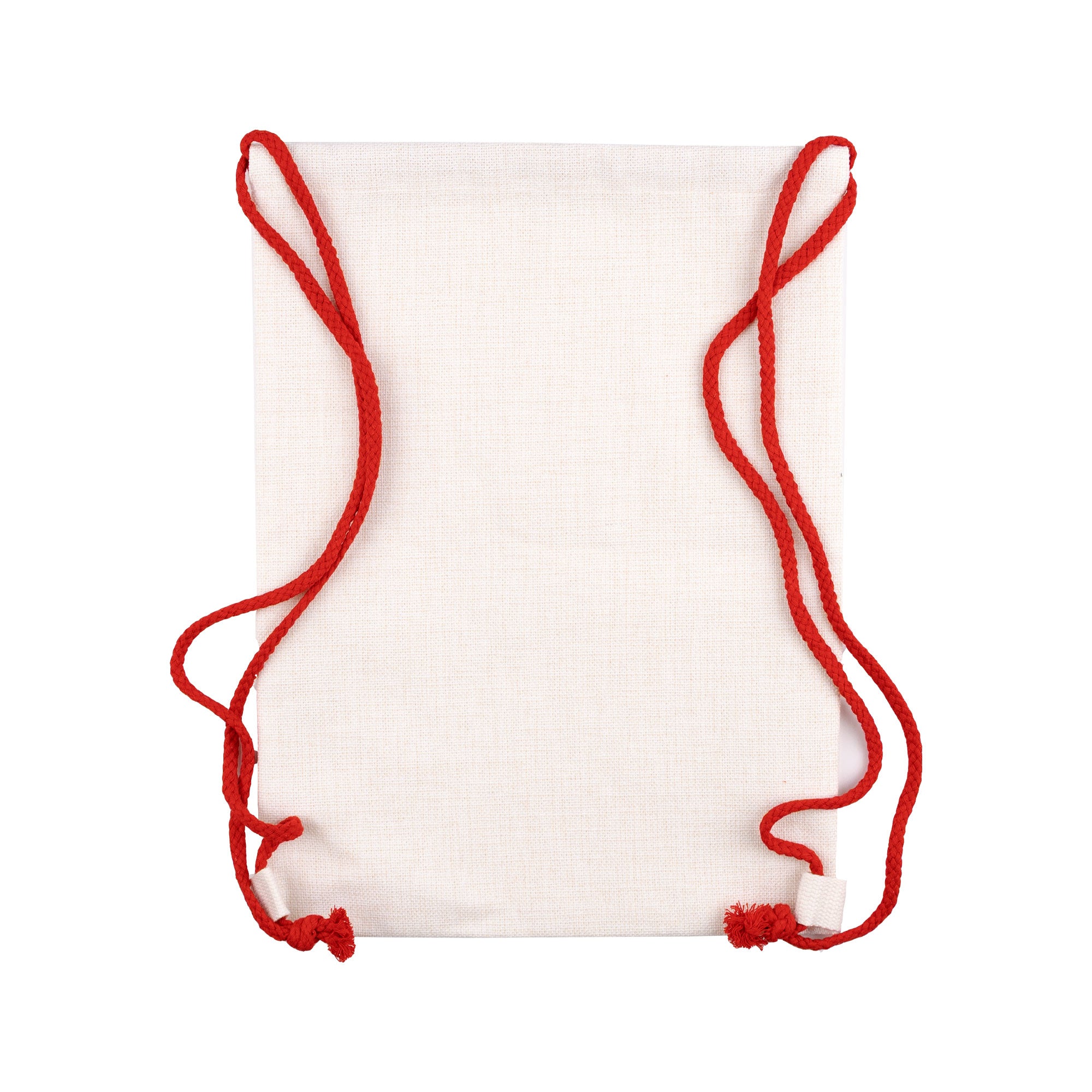 Large Linen Sublimation Red Rope Drawstring Bag – Dye Sublimation Store