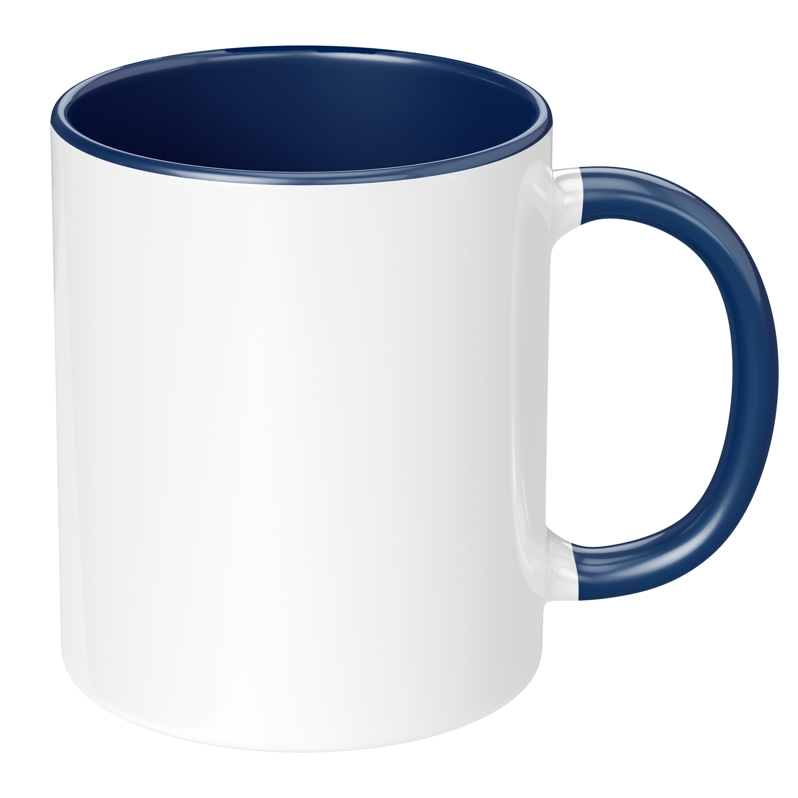 11oz Dark Blue Inner & Handle Sublimation Mug – Dye Sublimation Store